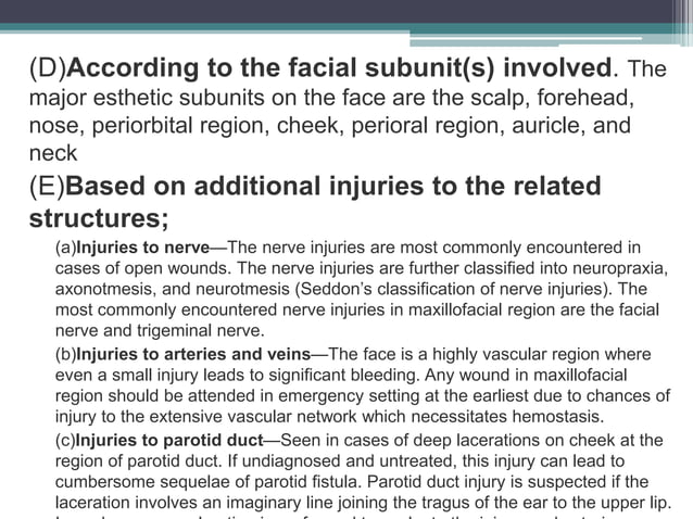 Traumatology of the maxillofacial region. Soft tissue injuries of the ...