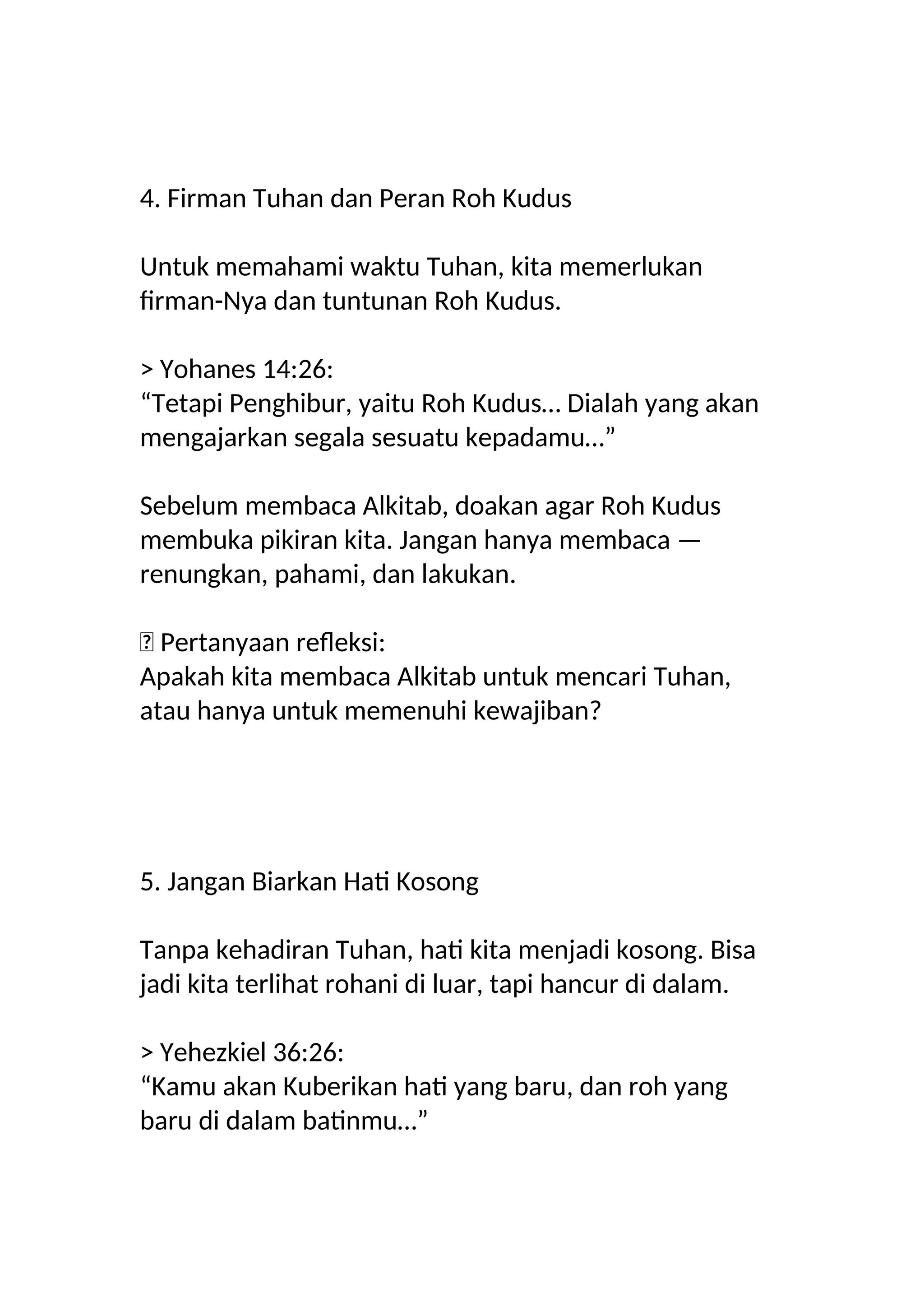 Topic 7 :waktu tuhan selalu sempurna belajar percaya di tengah process ...