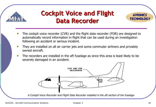 Aircraft Communication Topic 7 elt, cvr and fdr | PDF