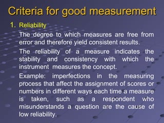 Topic 7 measurement in research | PPT