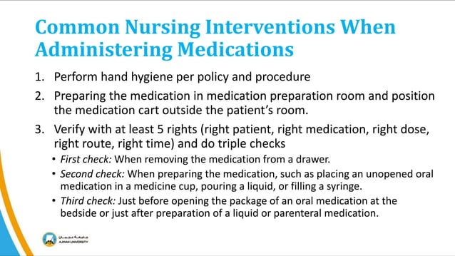 Medication Administration for Nursing Students | PPTX