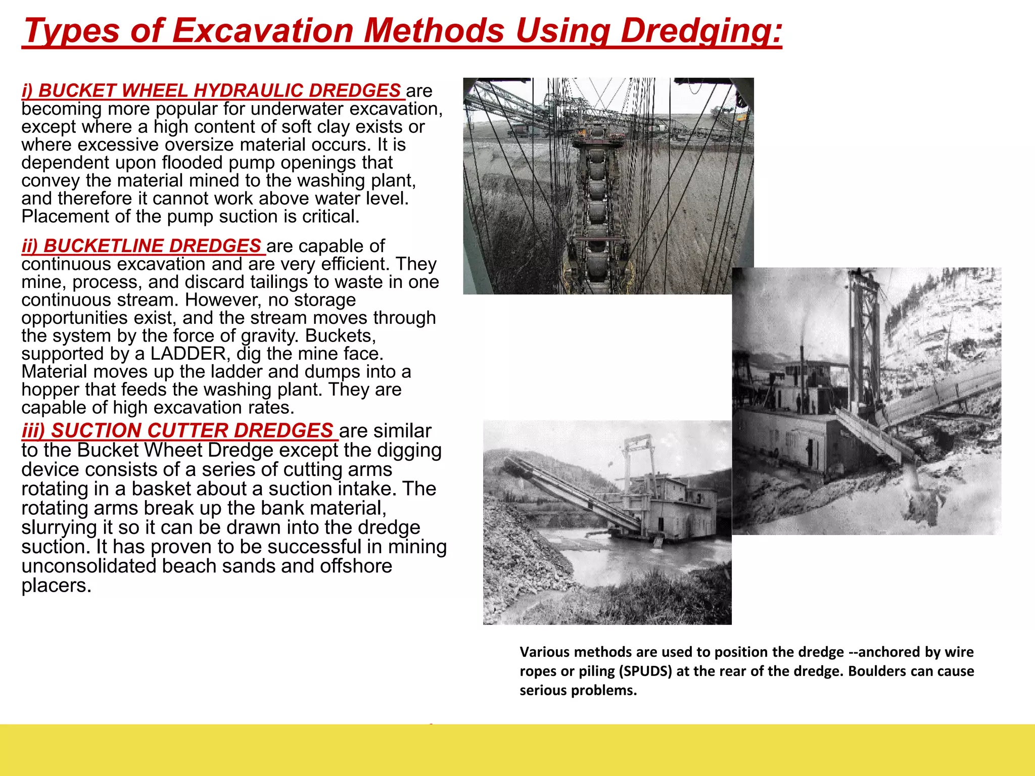 Topic 7-mining methods-part iii -surface mining- placer mining | PDF
