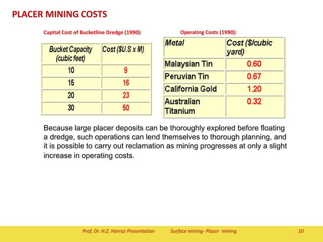 Topic 7-mining methods-part iii -surface mining- placer mining | PDF | Geology | Science