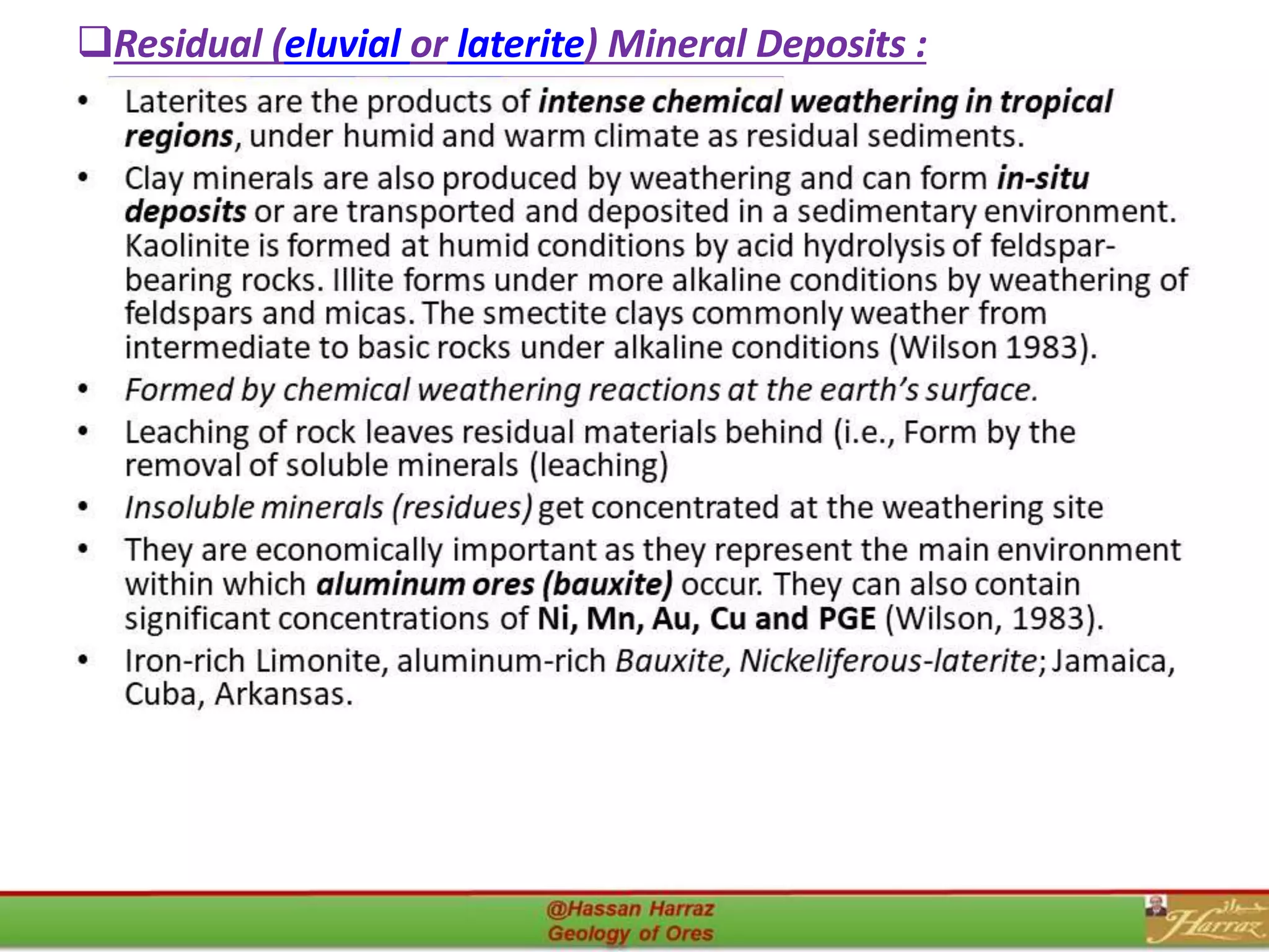 Topic 7 sedimentary mineral deposits | PDF