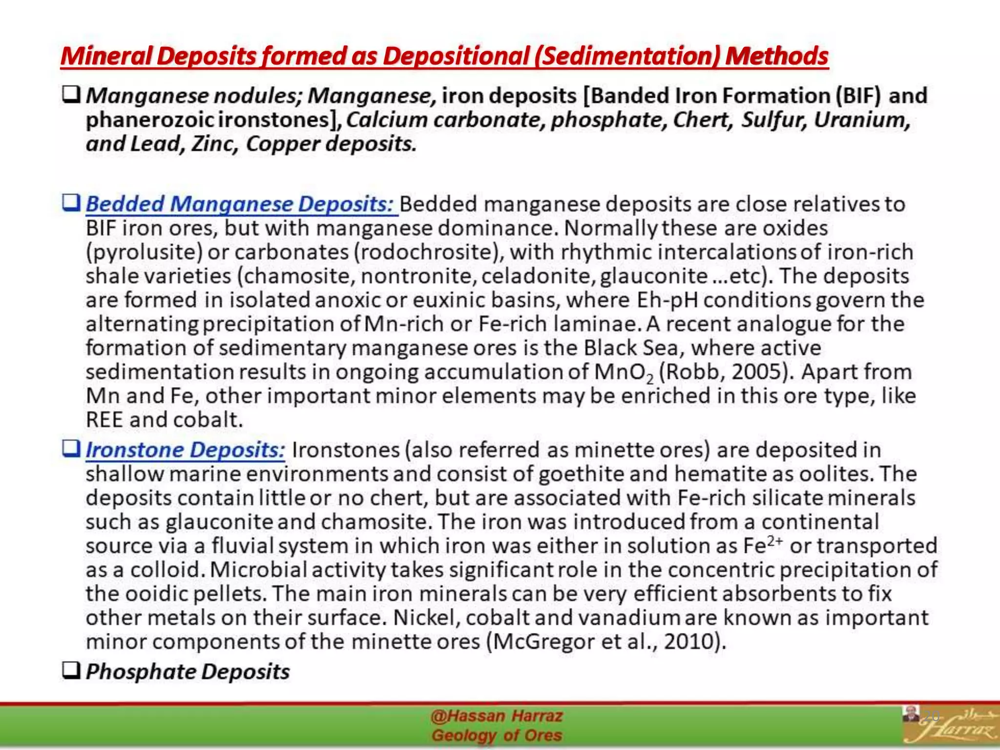 Topic 7 sedimentary mineral deposits | PDF