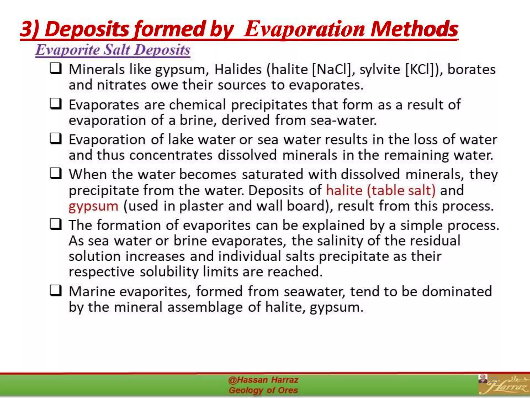 Topic 7 sedimentary mineral deposits | PDF