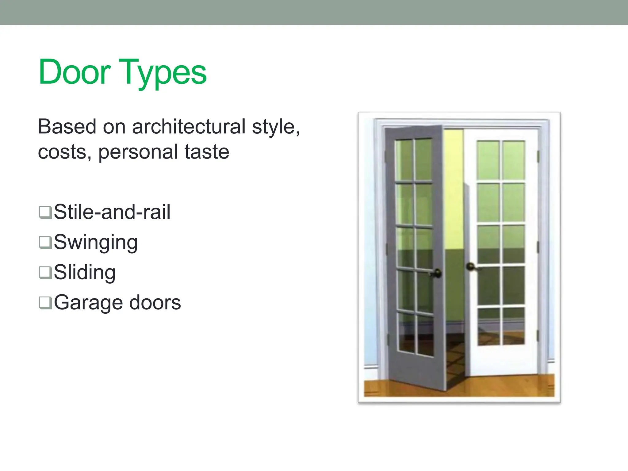 Architecture civil engineering Doors.pptx