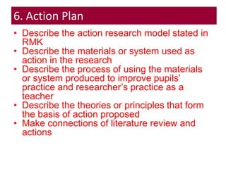 TSL3133 Topic 7 Action Research Planning & Proposal | PPT
