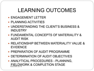 Topic 7 audit planning (2) | PPT