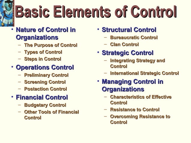Basic Element of Control_Topic 7 | PPT
