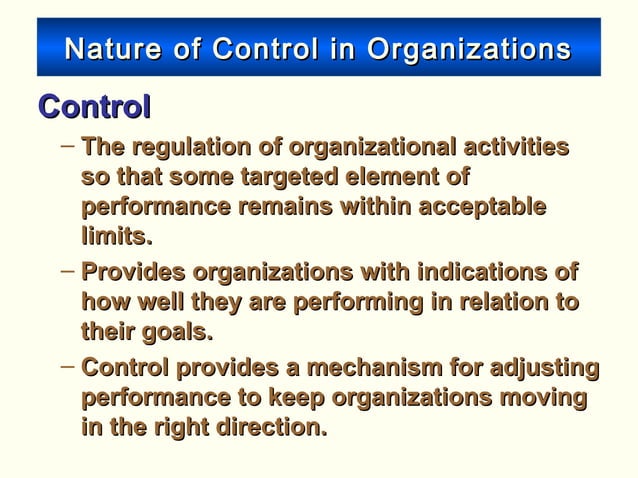 Basic Element of Control_Topic 7 | PPT