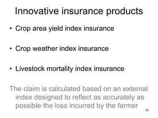 Agricultural Insurance | PPTX