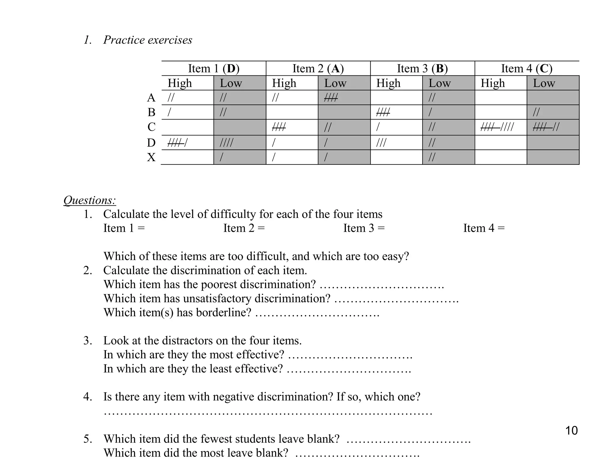 Factors affecting test scores and test evaluation in class | PPT