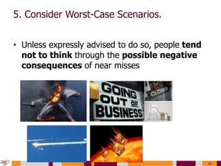 HBR - How to Avoid Catastrophe | PPTX