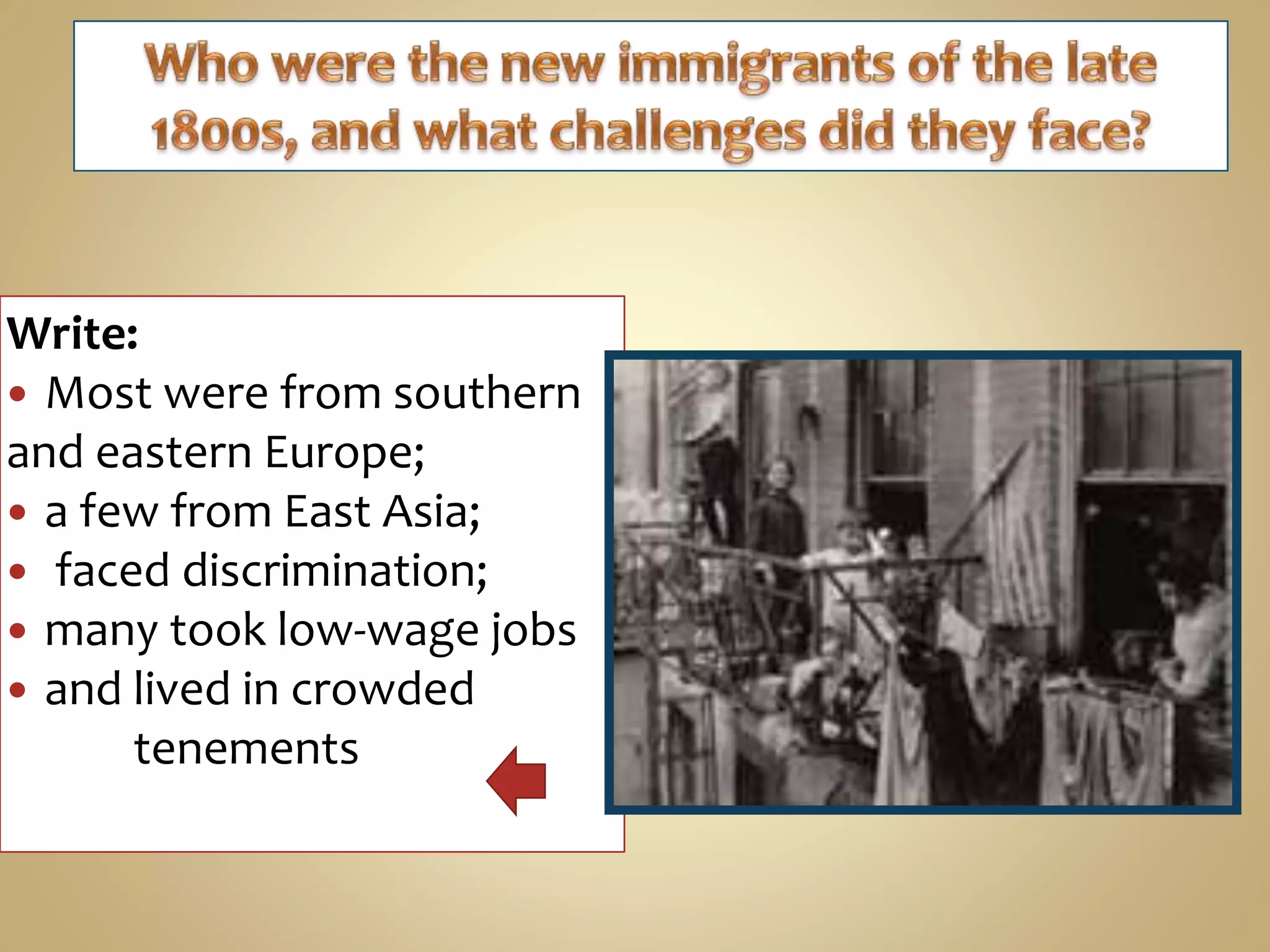 Topic 7 immigration Industrial Revolution | PPTX