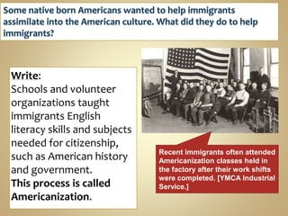 Topic 7 immigration Industrial Revolution | PPTX