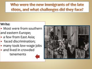 Topic 7 immigration Industrial Revolution | PPTX