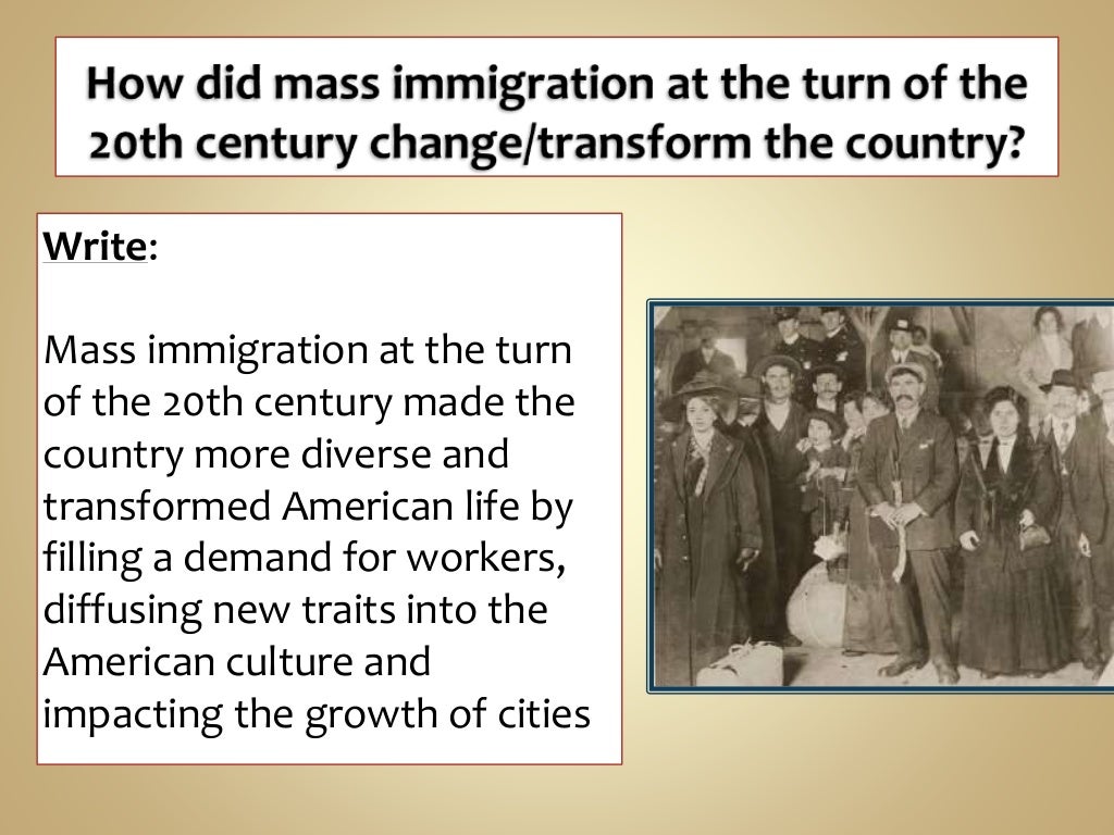 Topic 7 immigration Industrial Revolution