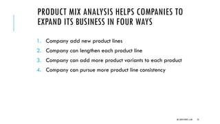 marketing mix and product decisions | PDF