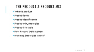 marketing mix and product decisions | PDF