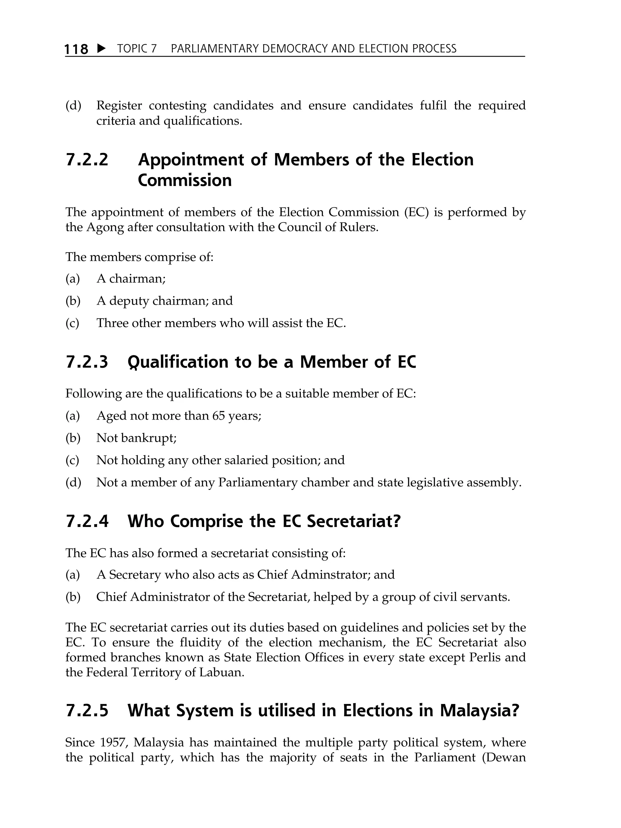 Topic 7 parliamentary democracy and election process | PDF