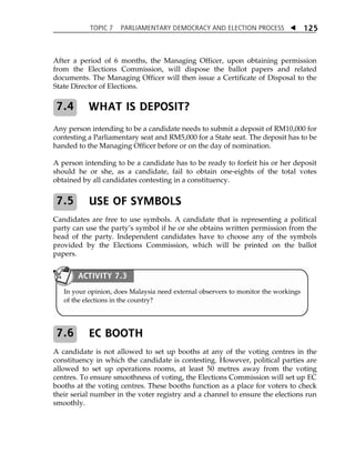 Topic 7 parliamentary democracy and election process | PDF