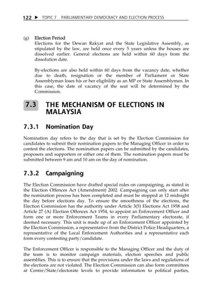 Topic 7 parliamentary democracy and election process | PDF