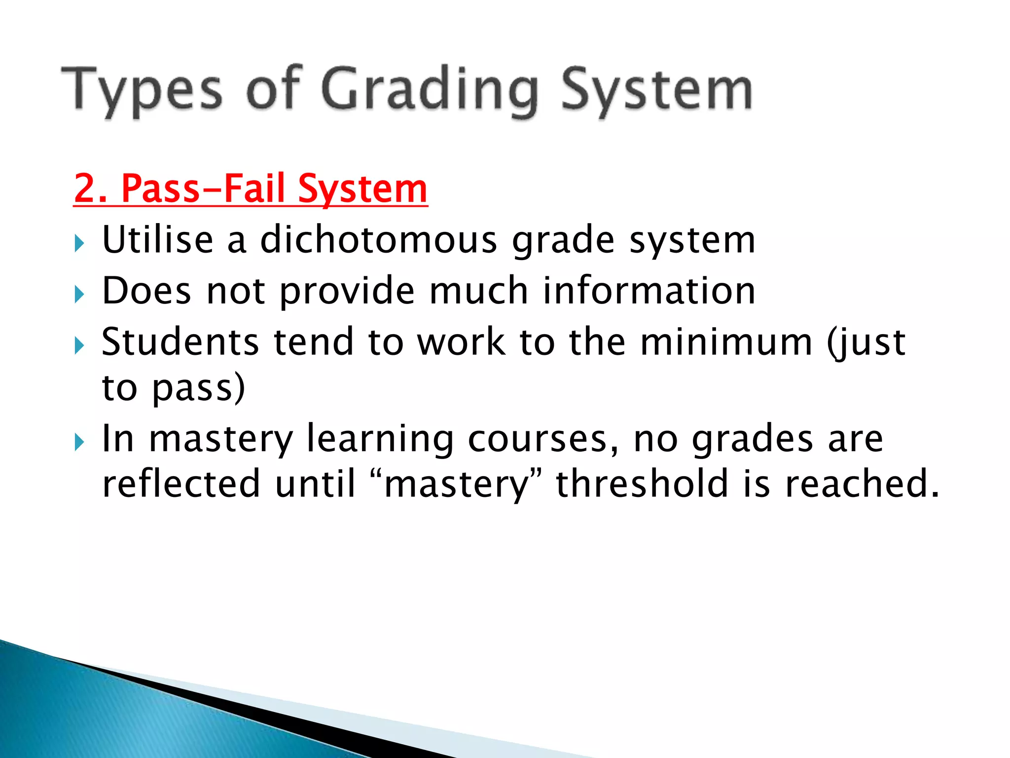Topic 7 Scoring, Grading and Assessment Criteria | PPTX