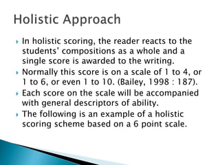 Topic 7 Scoring, Grading and Assessment Criteria | PPTX | Standardized ...