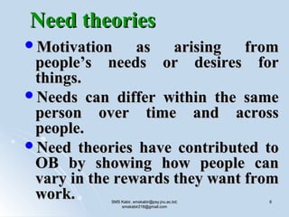 Theories of Employee Motivation | PPT