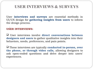 Topic 7 User interviews and surve ys.ppt