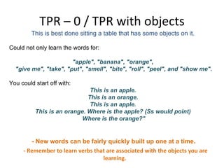 Total Physical Response (TPR) Method | PPT