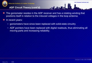 Aircraft Communication Topic 8 automatic direction finder | PDF