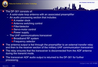 Aircraft Communication Topic 8 automatic direction finder | PDF