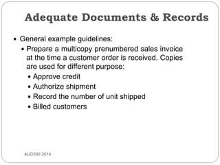 Topic 8 audit of revenue & receipts cycle + acc receivable | PPTX