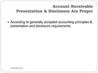 Topic 8 audit of revenue & receipts cycle + acc receivable | PPT