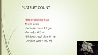 TOPIC 8 BLOOD CELL COUNT.pptx | Blood Disorders | Diseases and Conditions