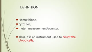 TOPIC 8 BLOOD CELL COUNT.pptx | Blood Disorders | Diseases and Conditions