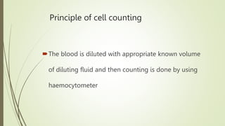 TOPIC 8 BLOOD CELL COUNT.pptx | Blood Disorders | Diseases and Conditions