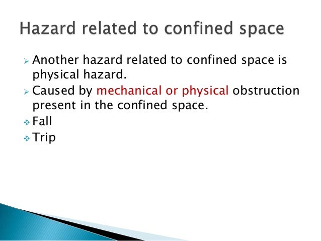 Topic 8 confined space