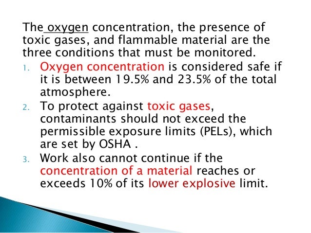 Topic 8 confined space