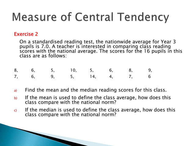 Topic 8a Basic Statistics | PPTX