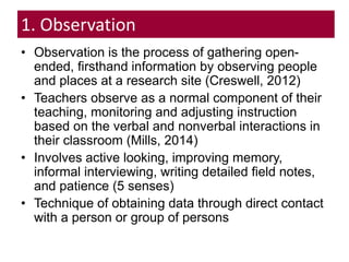 TSL3133 Topic 8 Data Collection Methods | PPT