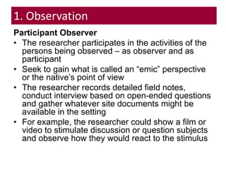TSL3133 Topic 8 Data Collection Methods | PPT