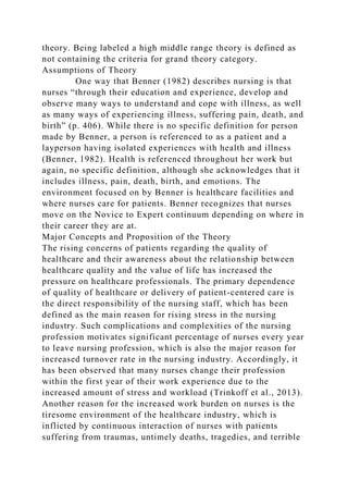 Topic 8 DQ 1Nursing Theorist Patricia BennerDr. Patricia .docx