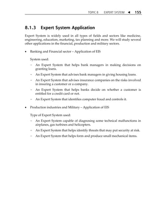 Topic 8 expert system | PDF