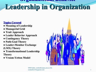 Leadership in Organization | PPT