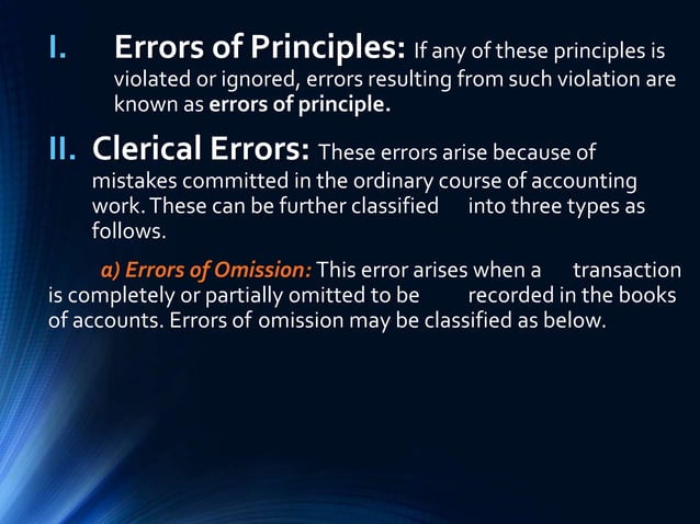 Topic 8 rectification of errors n | PPT