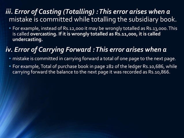 Topic 8 rectification of errors n | PPT