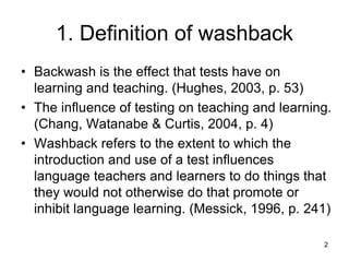 Washback | PPT